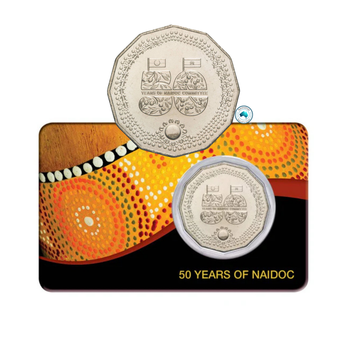 2024 Naidoc 50th Anniversary 50c Downies Card – Australian Specialty Coins