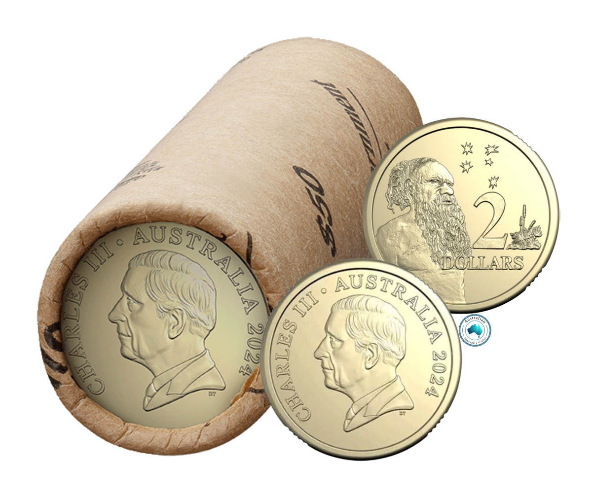 2024 King Charles III Effigy $2 Royal Australian Mint Coin Roll - Non- – Australian Specialty Coins
