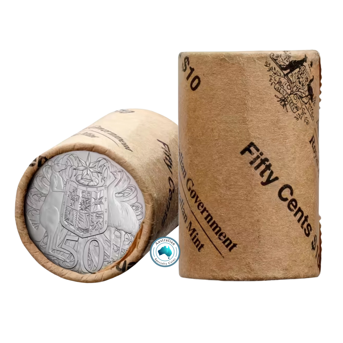 2024 King Charles III Effigy 50c Royal Australian Mint Coin Roll - Non – Australian Specialty Coins