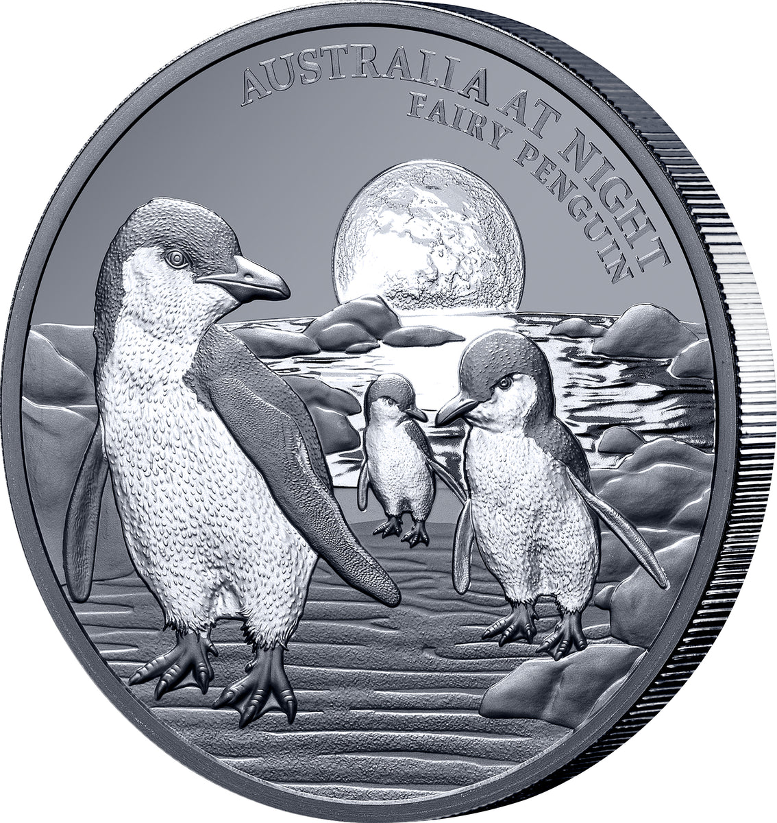 2024 Australia at Night Penguin $1 1oz Silver Black Proof Coin – Australian Specialty Coins