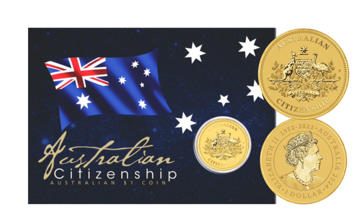 2024 Australian Citizenship $1 Carded Coin – Australian Specialty Coins