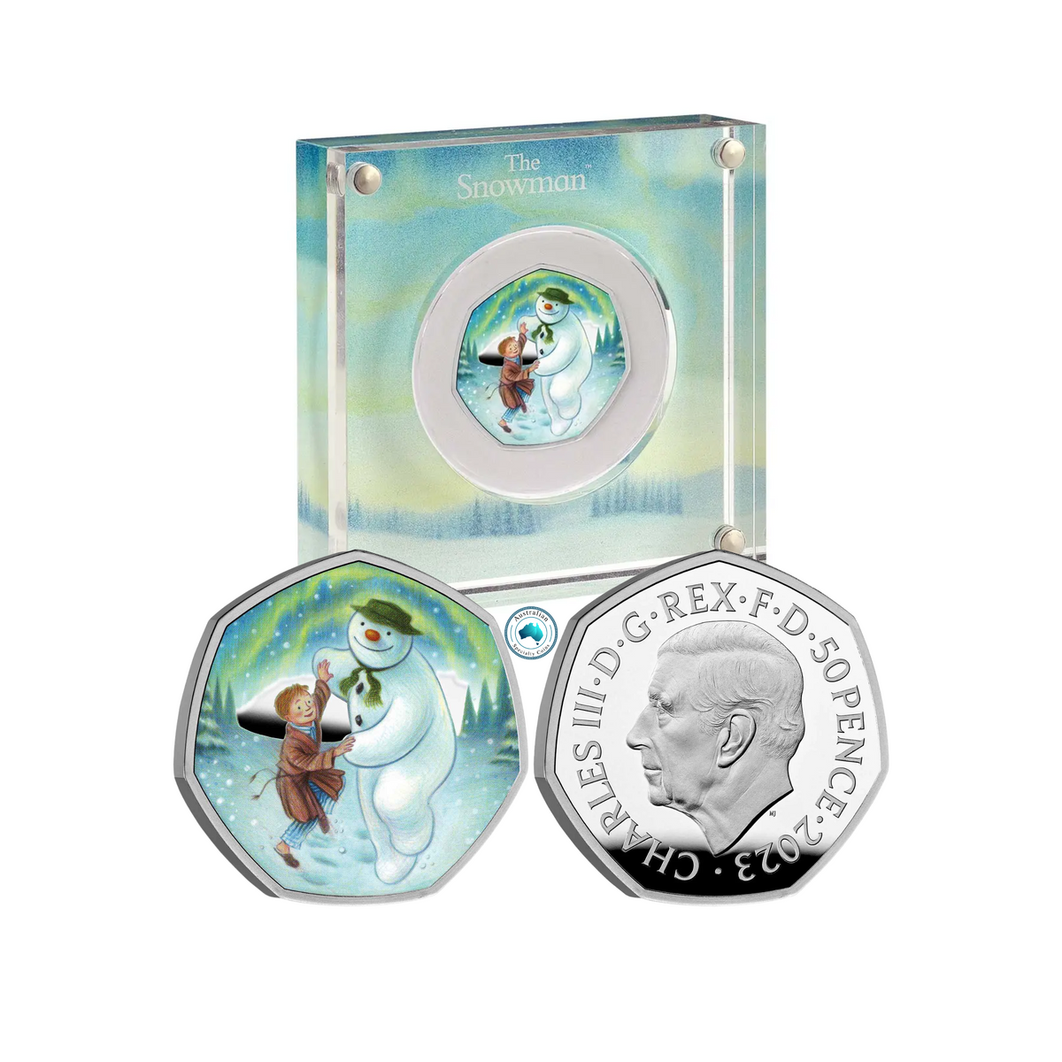 The Snowman™ 2023 UK 50p Colour Silver Proof Coin – Australian ...