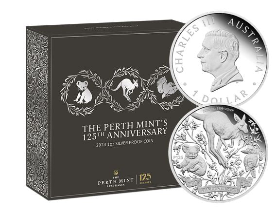 2024 The Perth Mint 125th Anniversary 1oz Silver Proof Coin – Australian Specialty Coins
