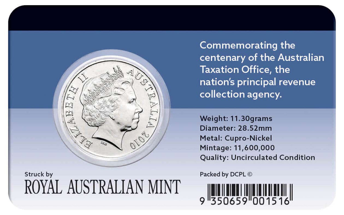 Australian Taxation Office Centenary 2010 20c Cu-Ni Coin Pack – Australian Specialty Coins