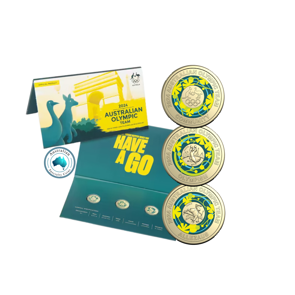 2024 Australian Olympic Team - Three-Coin Collection – Australian ...