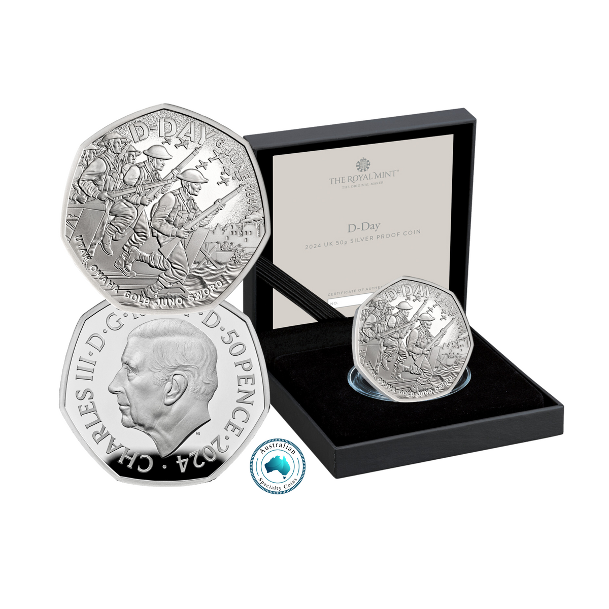 2024 D-Day 80th Anniversary 50p Silver Proof Coin – Australian ...