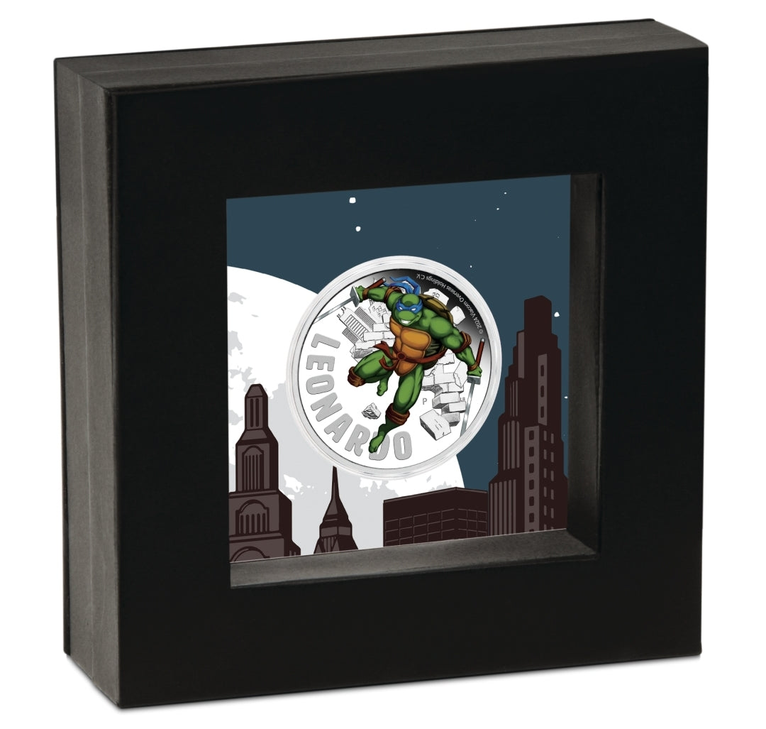 2024 Teenage Mutant Ninja Turtles 'Leonardo' 1oz Coloured Silver Proof ...