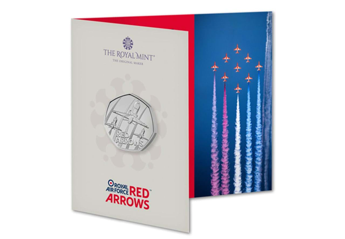 2025 The Red Arrows 50p Uncirculated Coin – Australian Specialty Coins