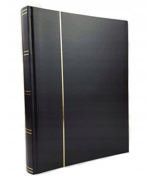 Lighthouse Basic Stamp Stockbook, A4 with 16 Black Pages - Black Hard ...