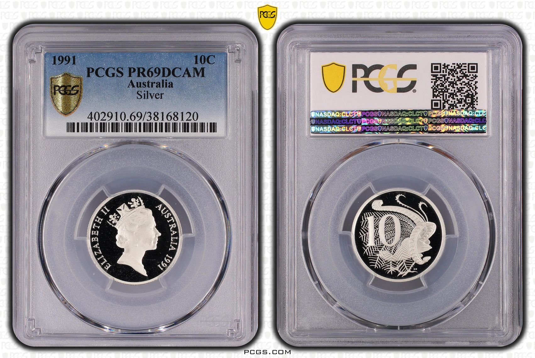 1991 Lyrebird 10c Silver PR69DCAM – Australian Specialty Coins