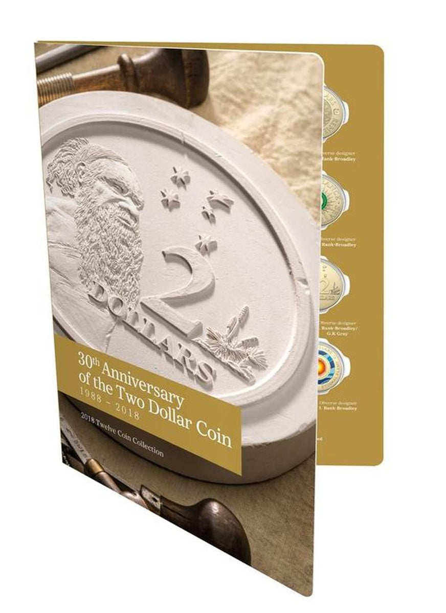 2018 30TH Anniversary of the $2 Dollar 12 Coin Folder – Australian ...