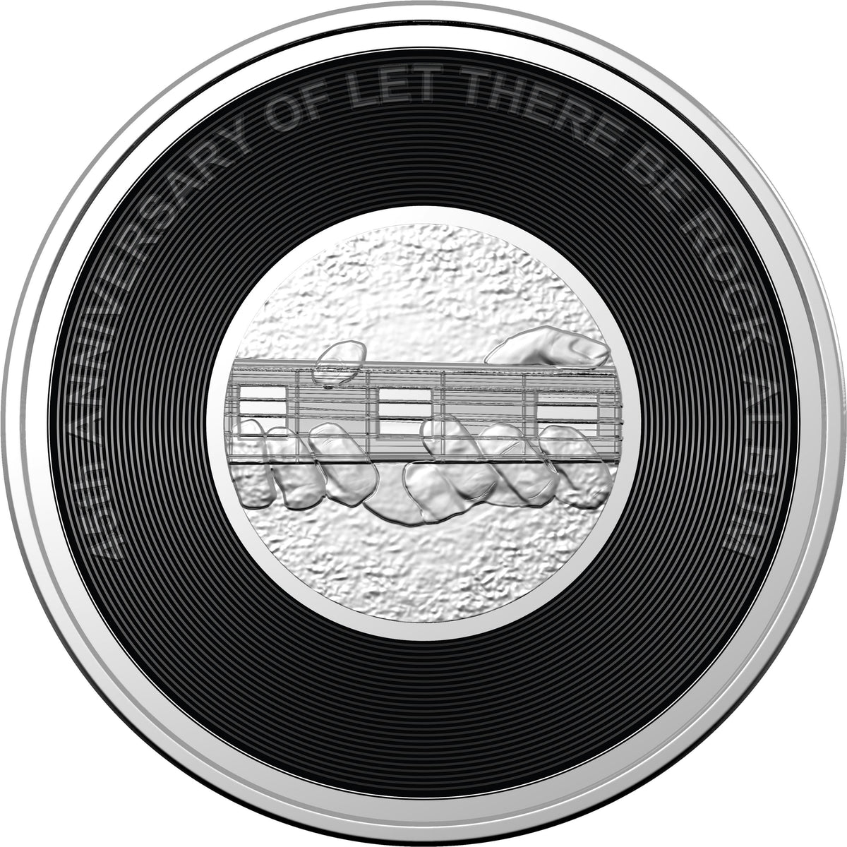 2022 AC/DC 45th Anniversary of Let There Be Rock 20c Coloured Unc Coin ...